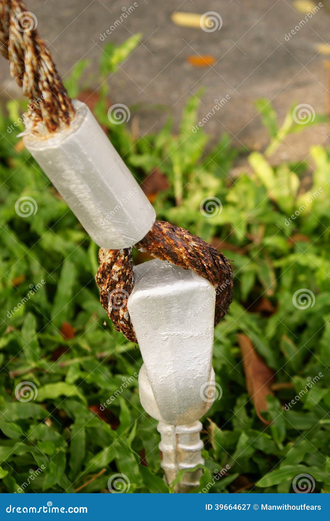 Hook embed in ground stock image. Image of tight, hook - 39664627