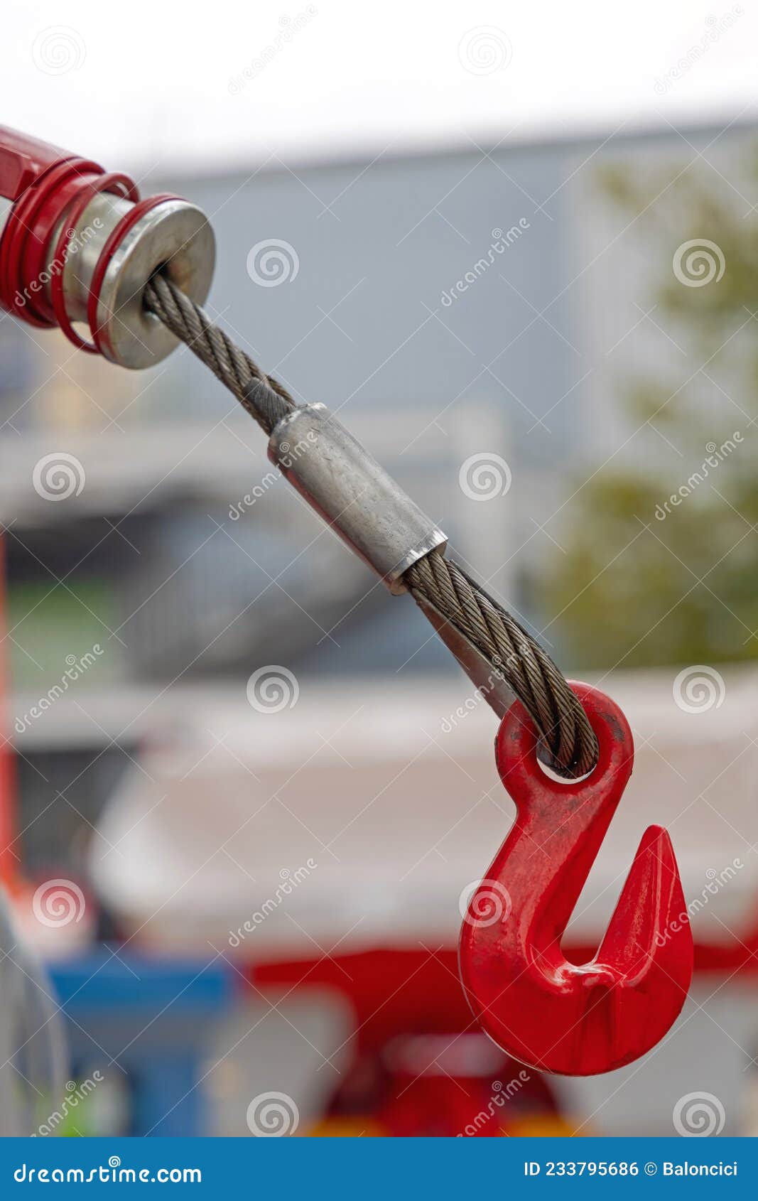 Cable Wire Hook stock photo. Image of steel, secure - 233795686