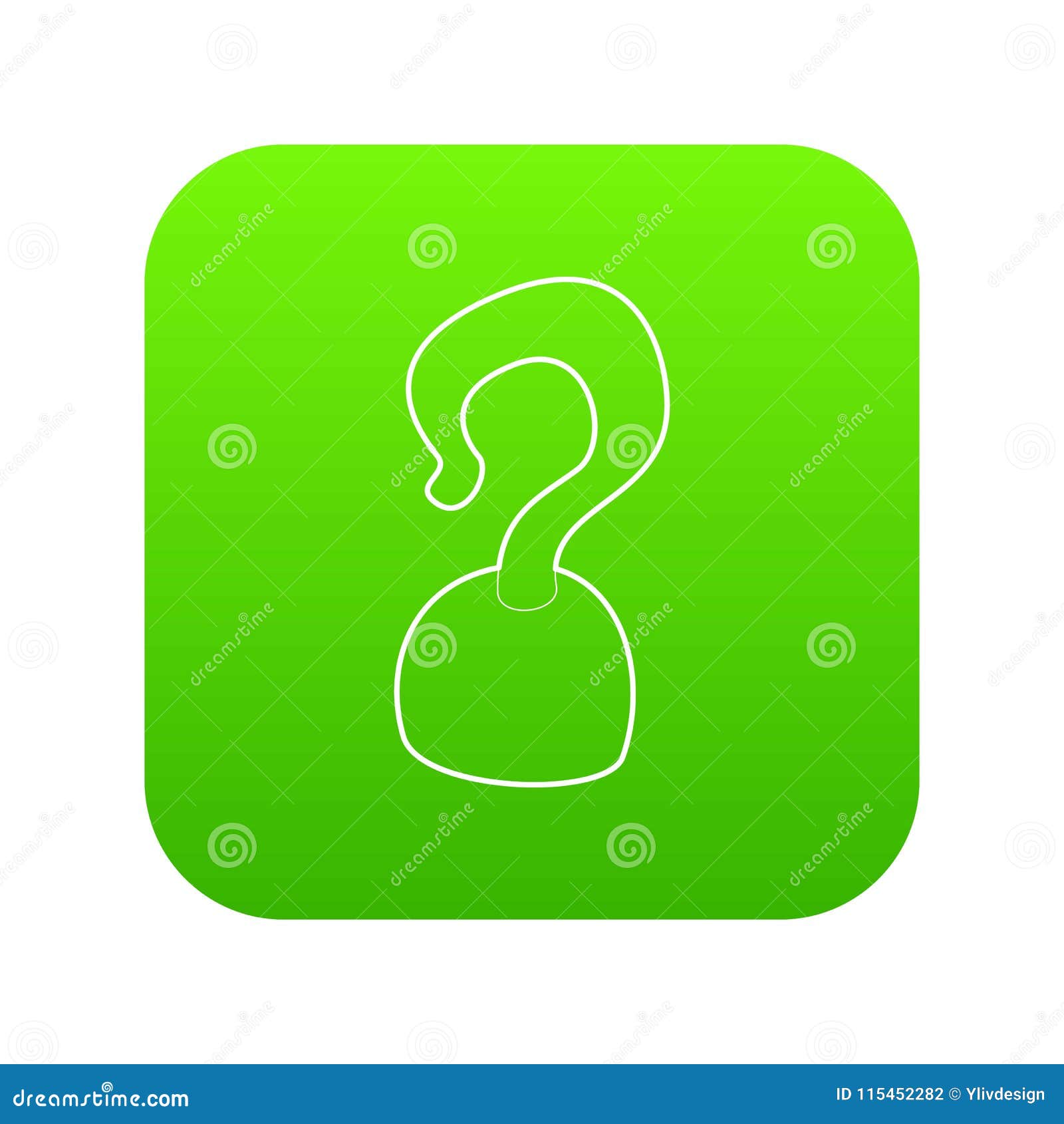 Hook icon green vector stock vector. Illustration of angry - 115452282