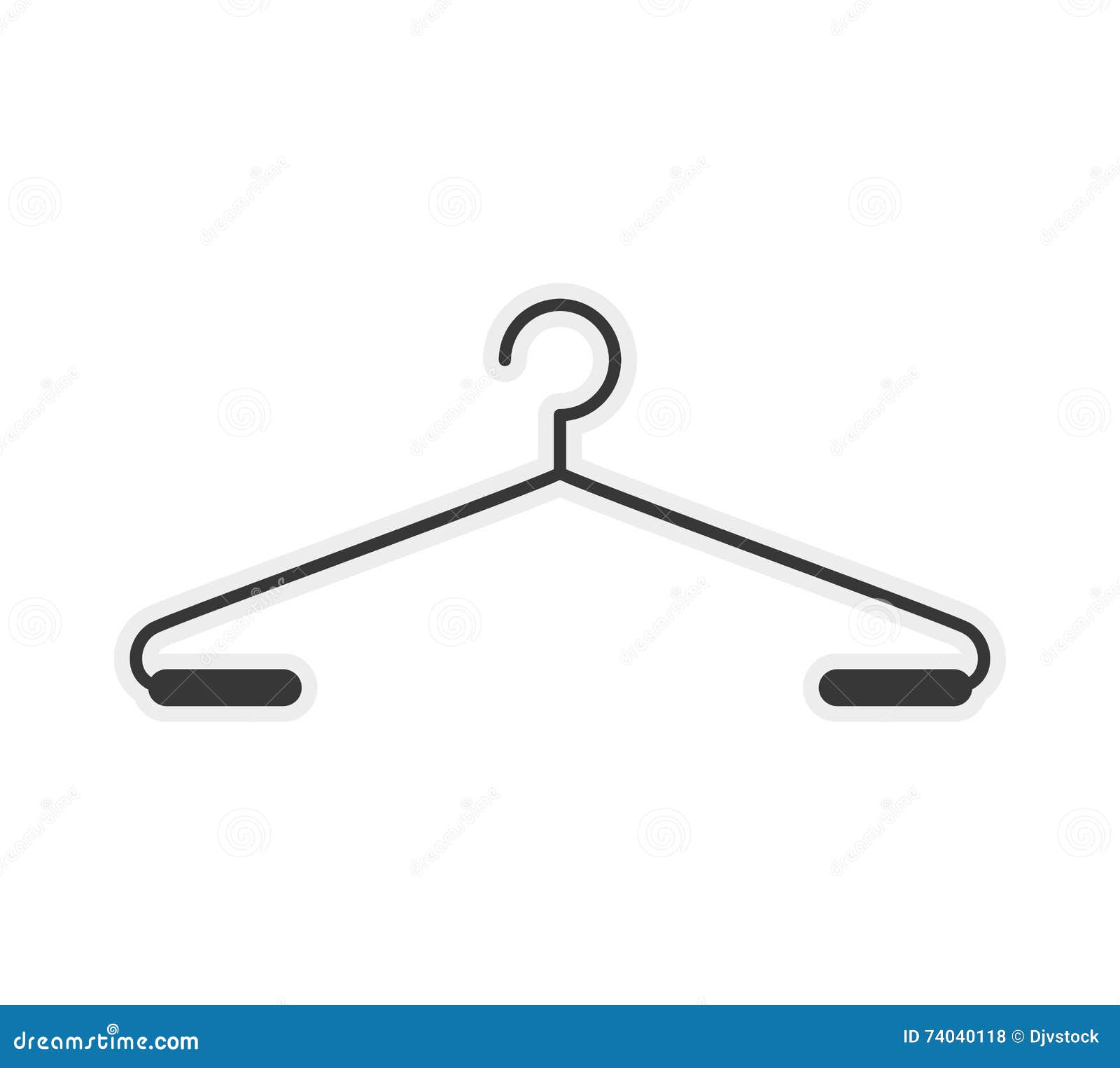 Hook Icon. Hanger Object Design. Vector Graphic Stock Illustration ...