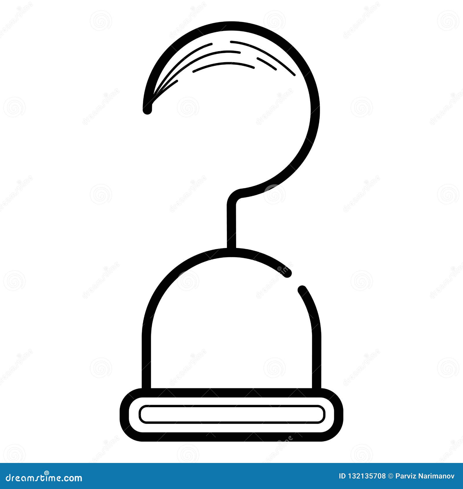Hook icon stock illustration. Illustration of hand, hook - 132135708