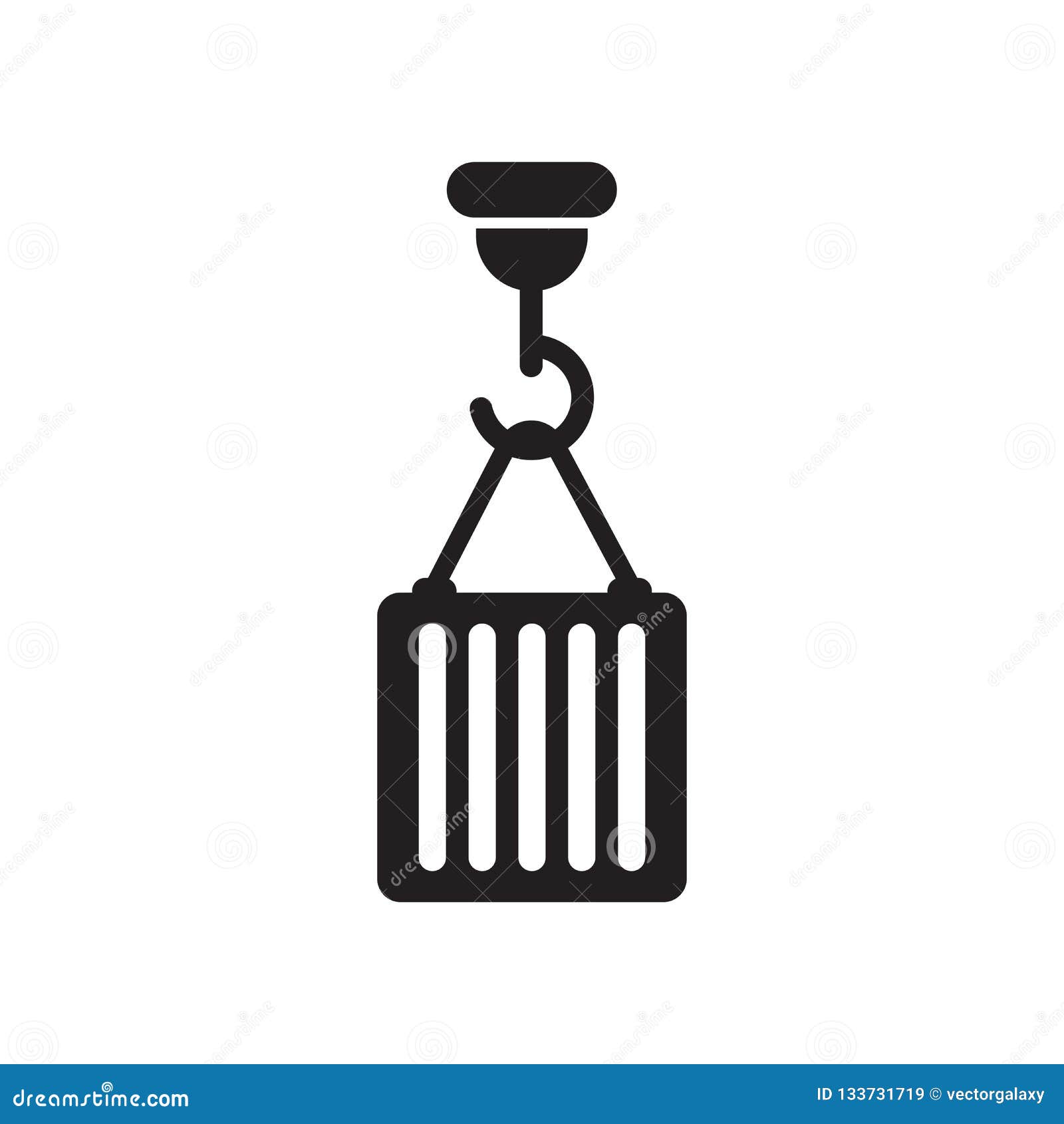 Hook Icon Isolated on White Background Stock Vector - Illustration of ...