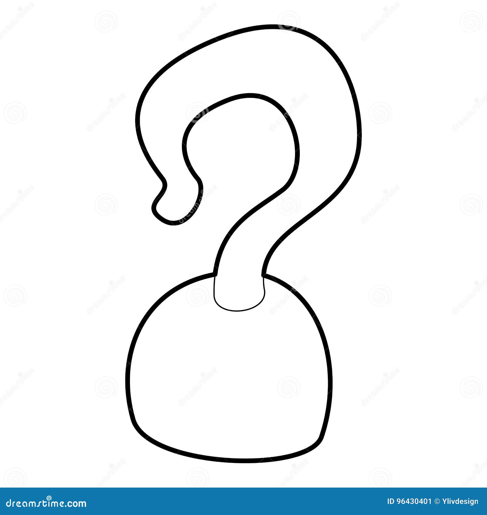 Hook icon outline stock vector. Illustration of element - 96430401