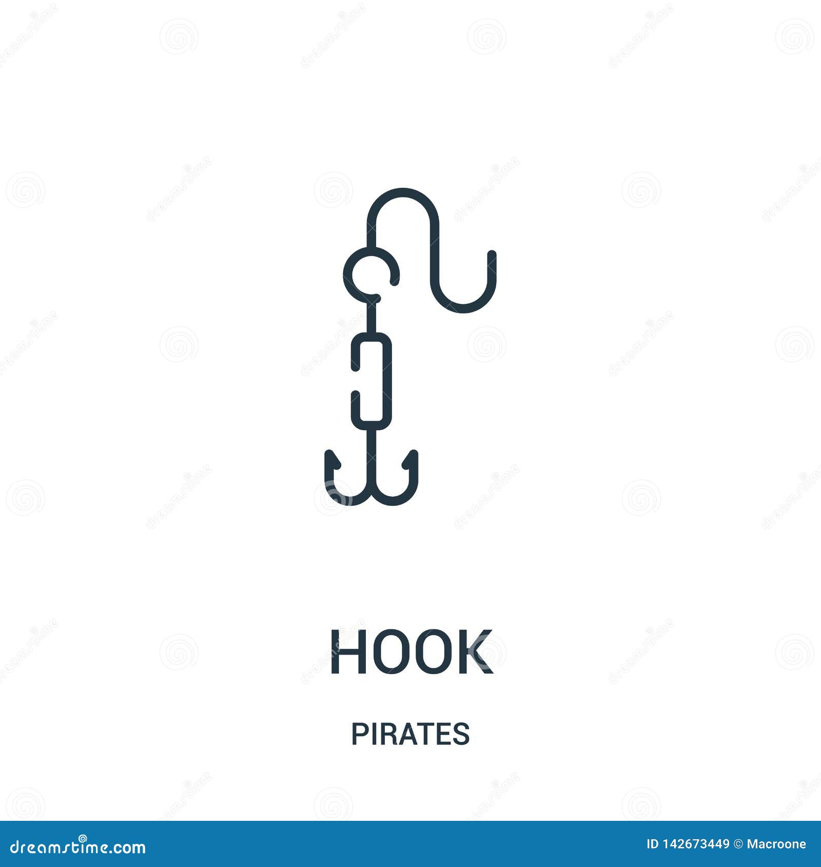 Hook Icon Vector from Pirates Collection. Thin Line Hook Outline Icon ... Hook Icon Vector from Pirates Collection. Thin Line Hook Outline Icon ...