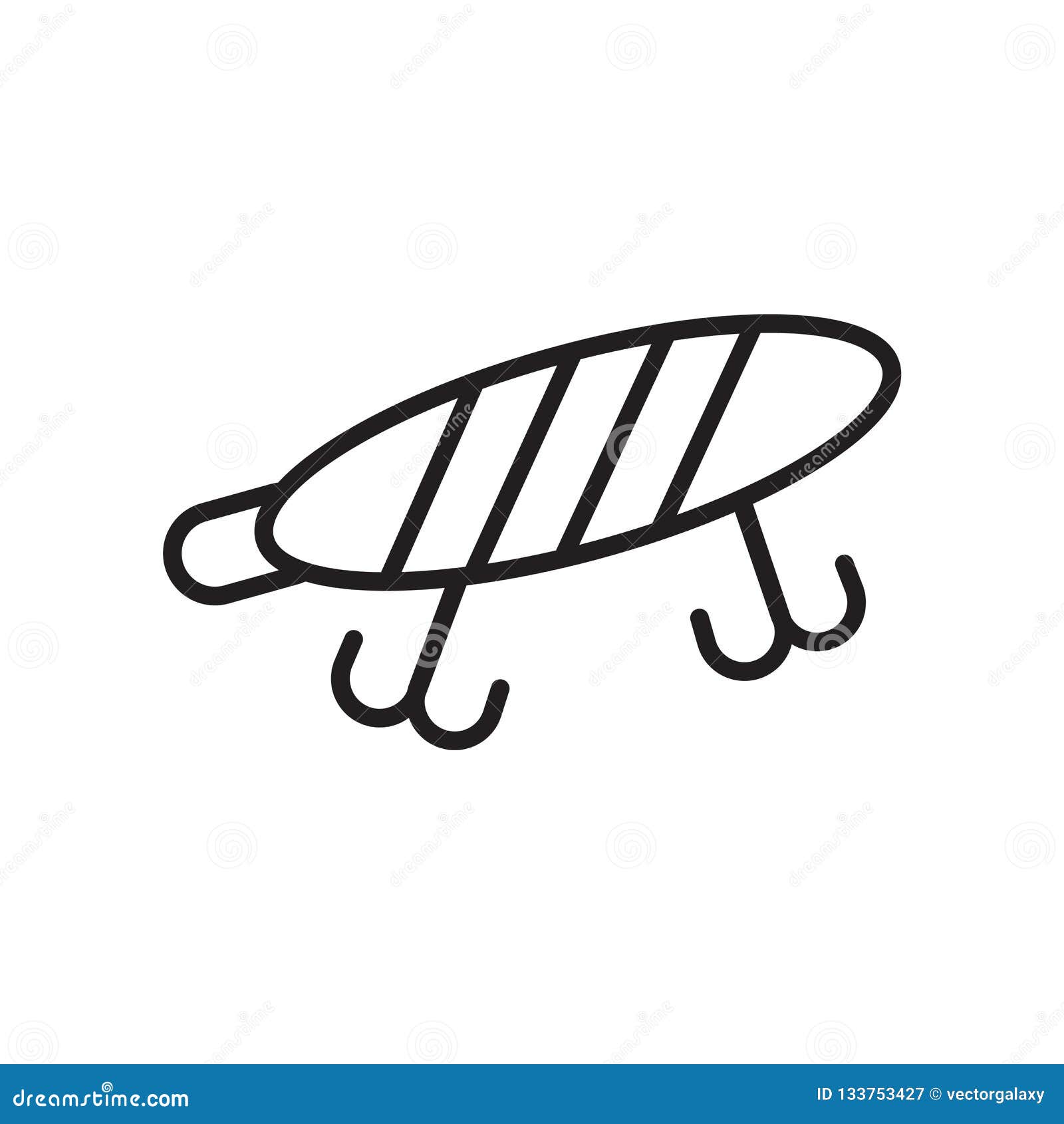 Hook Icon Vector Sign and Symbol Isolated on White Background, Hook ...