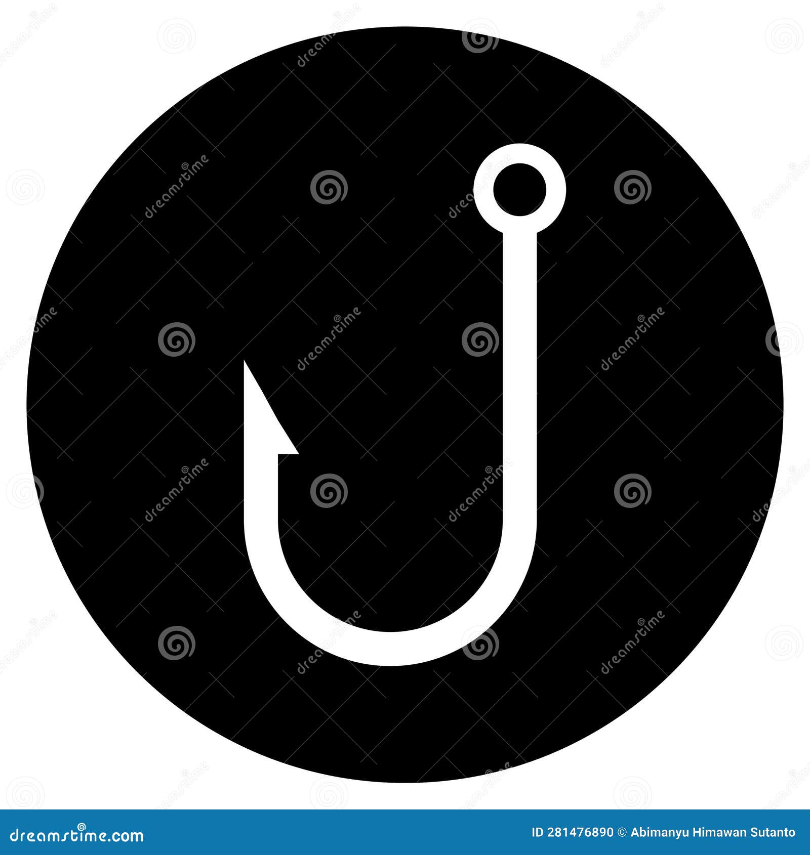 Hook icon vector stock vector. Illustration of handle - 281476890