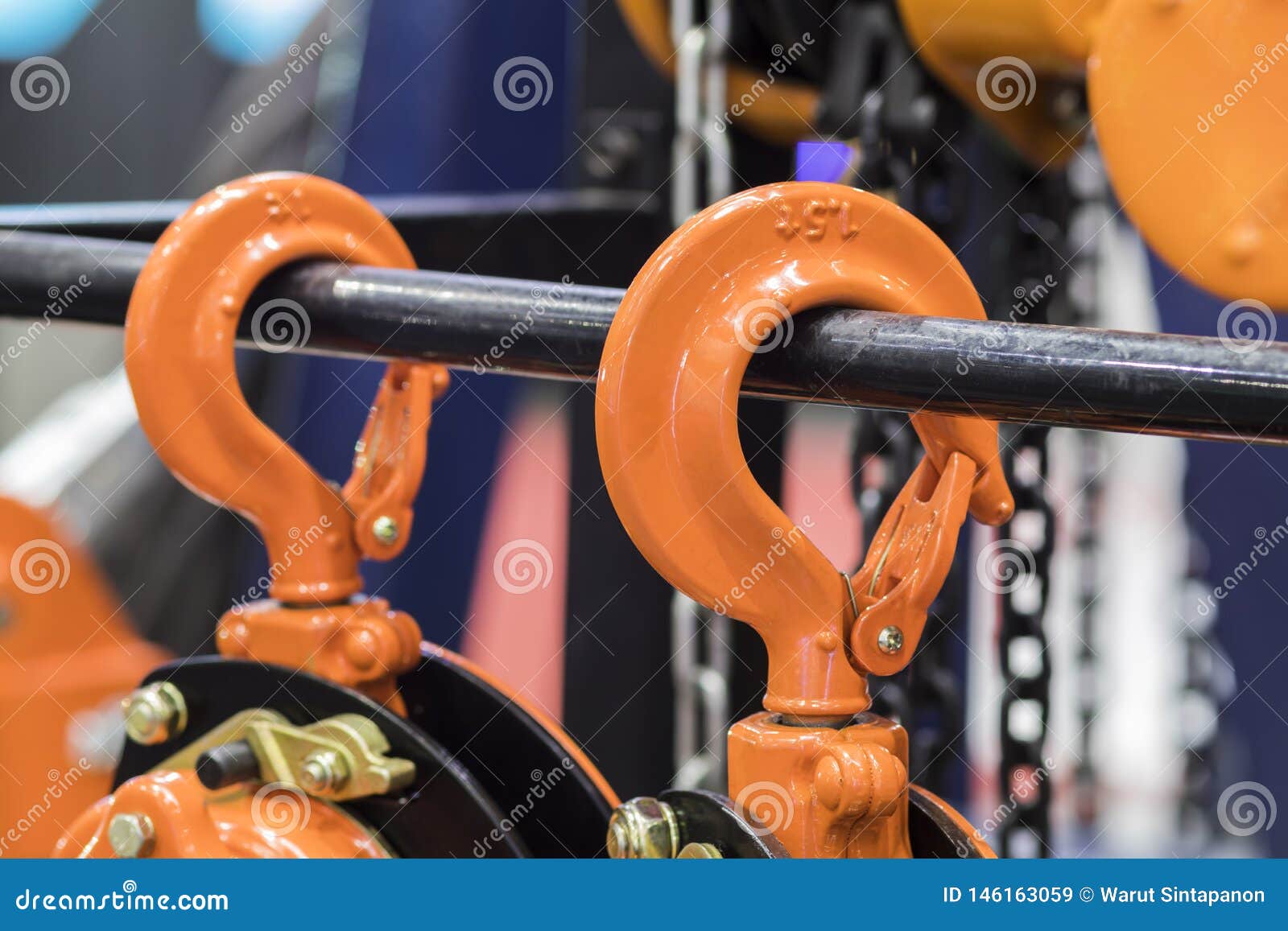 Hook for industrial crane stock image. Image of tool - 146163059