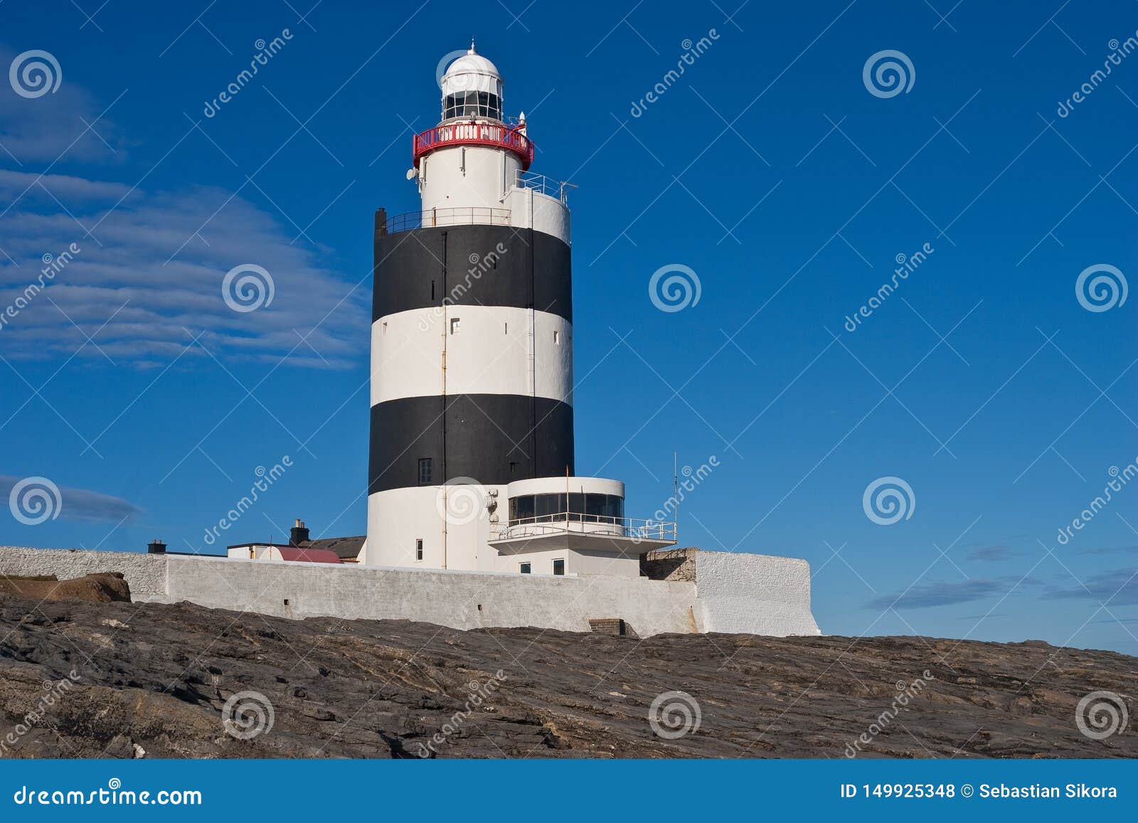 Hook Lighthouse at Hook Head, Wexford, Ireland Stock Photo - Image of ...