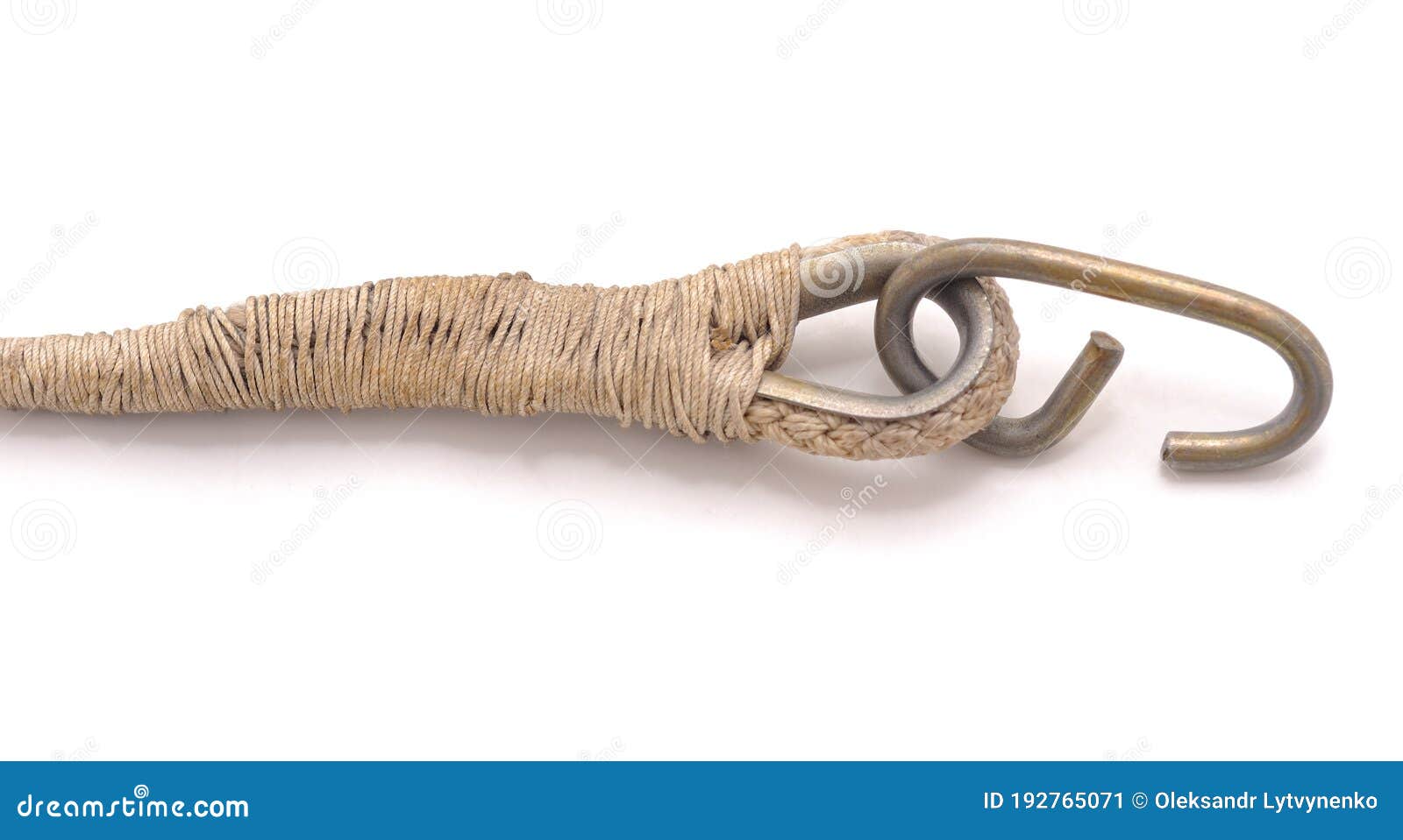 Hook and rope stock image. Image of catch, metal, connection - 192765071