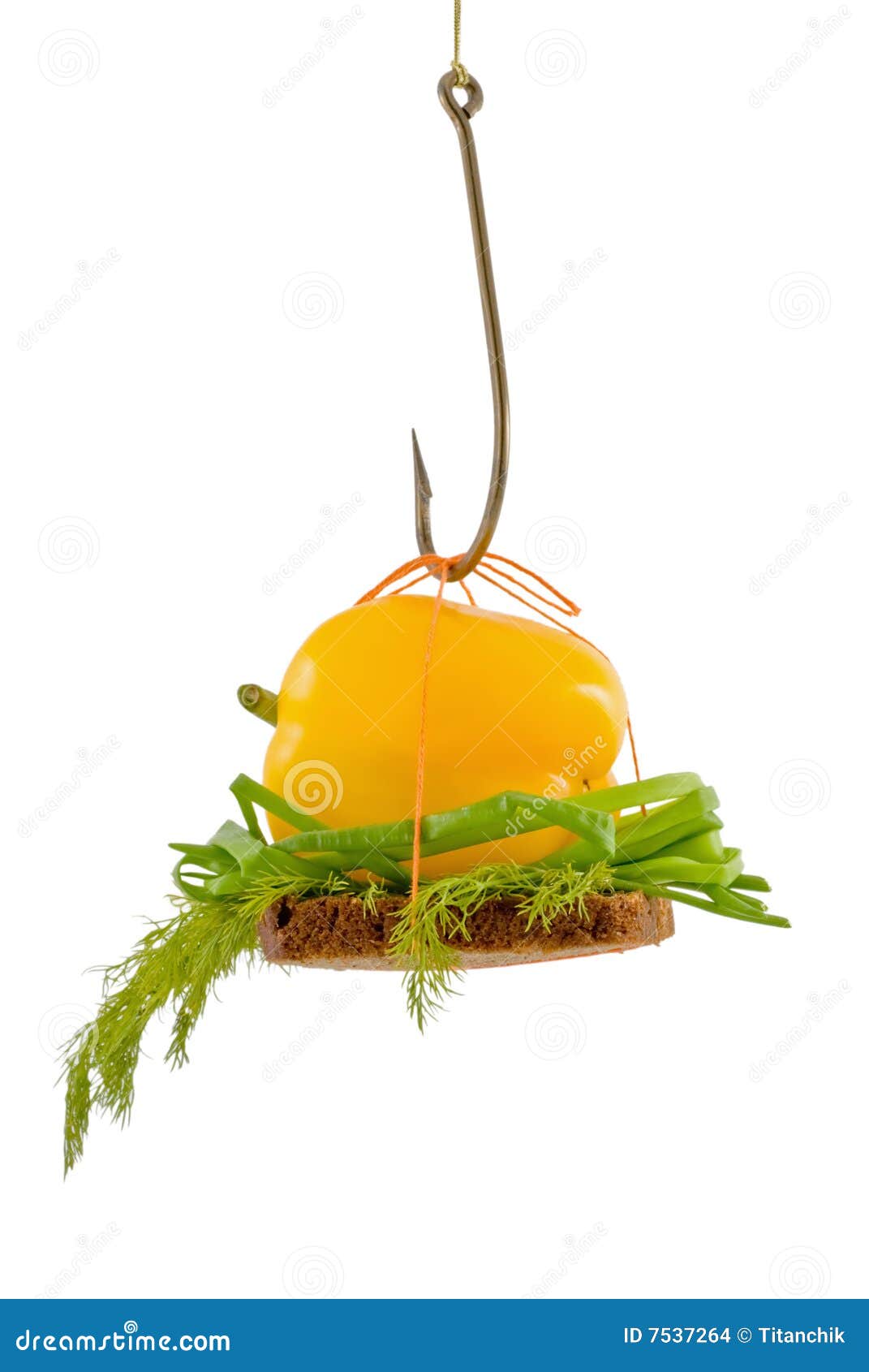 Hook- sandwich bread stock photo. Image of hook, burger - 7537264