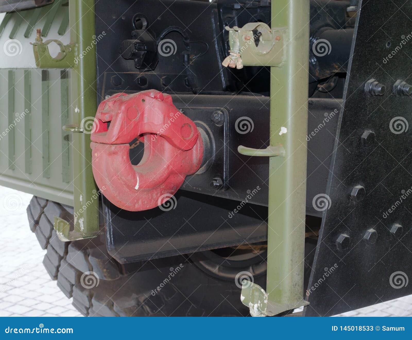 Hook for towing on car stock image. Image of rescue - 145018533