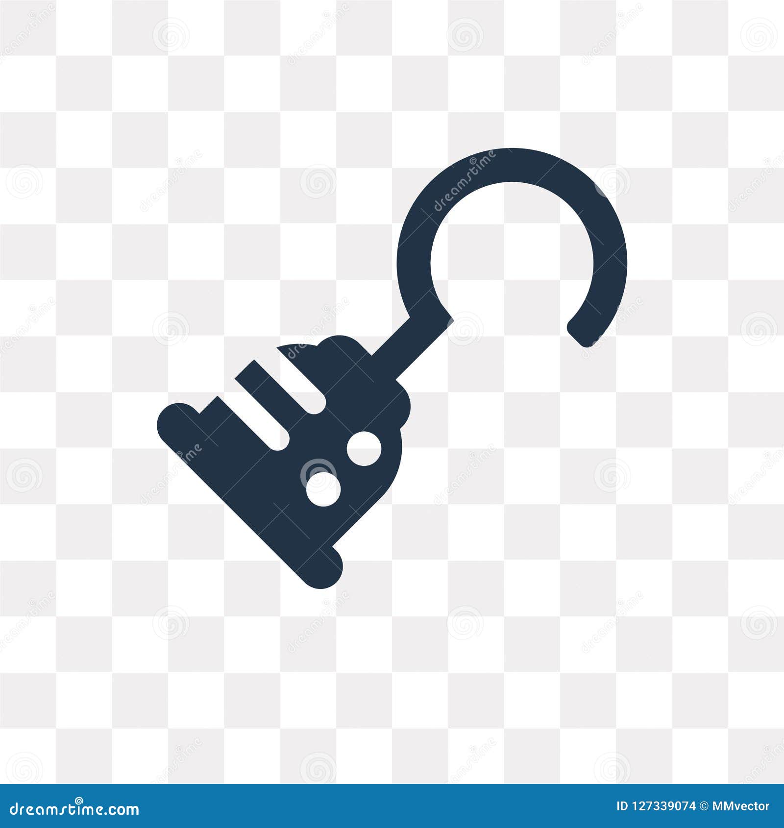 Hook Vector Icon Isolated on Transparent Background, Hook Trans Stock ...
