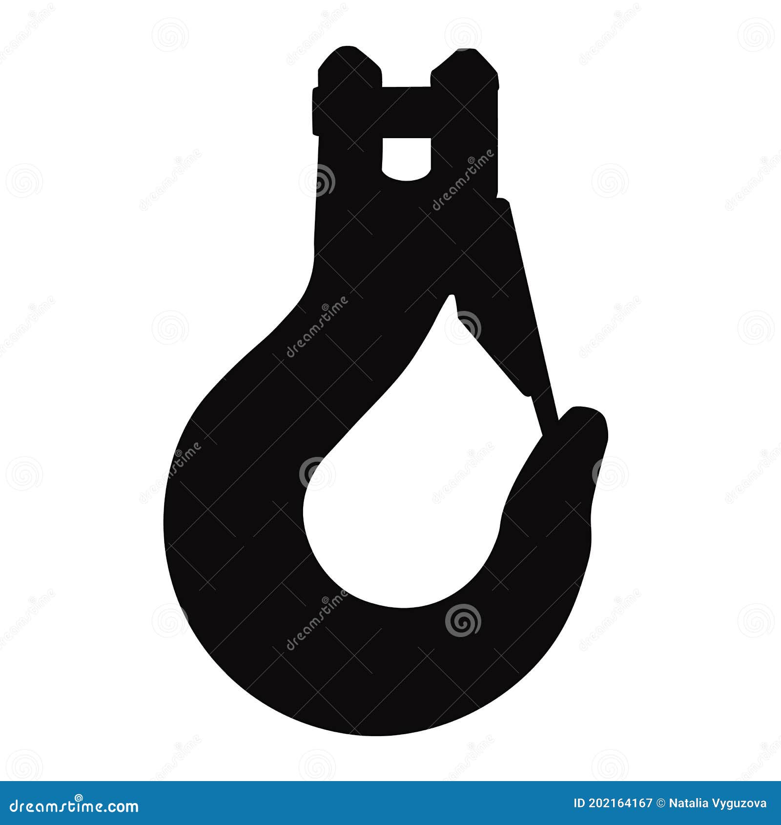 Hook. Vector image. stock vector. Illustration of hook - 202164167