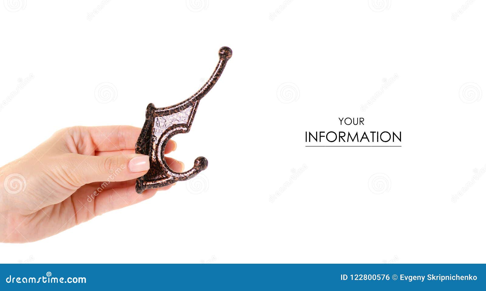 Hook wall in hand pattern stock photo. Image of coat - 122800576