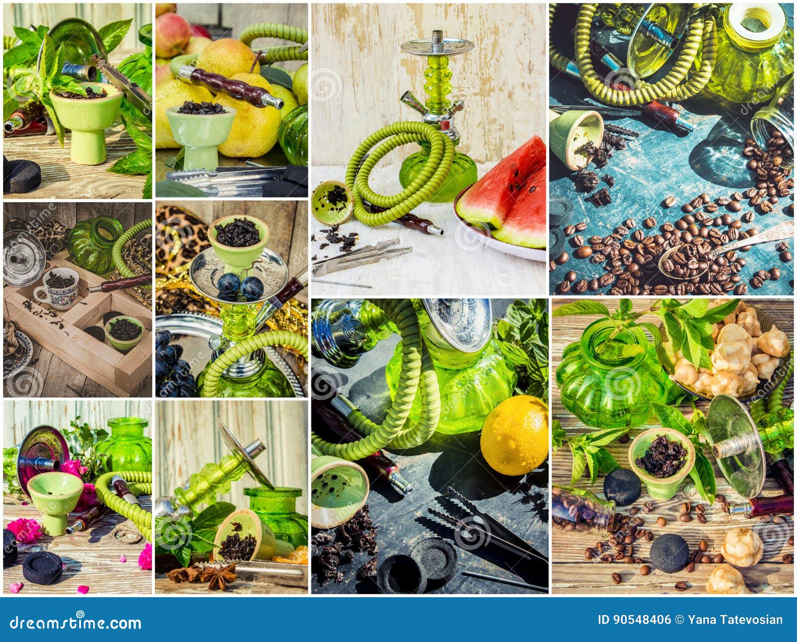 Hookah and Flavored Tobacco. Smoking Stock Photo - Image of frame ...