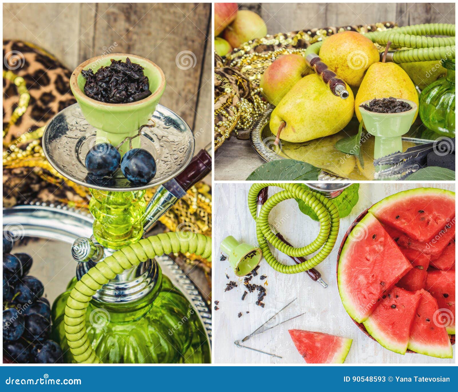 Hookah and Flavored Tobacco. Smoking Stock Image - Image of fruit ...