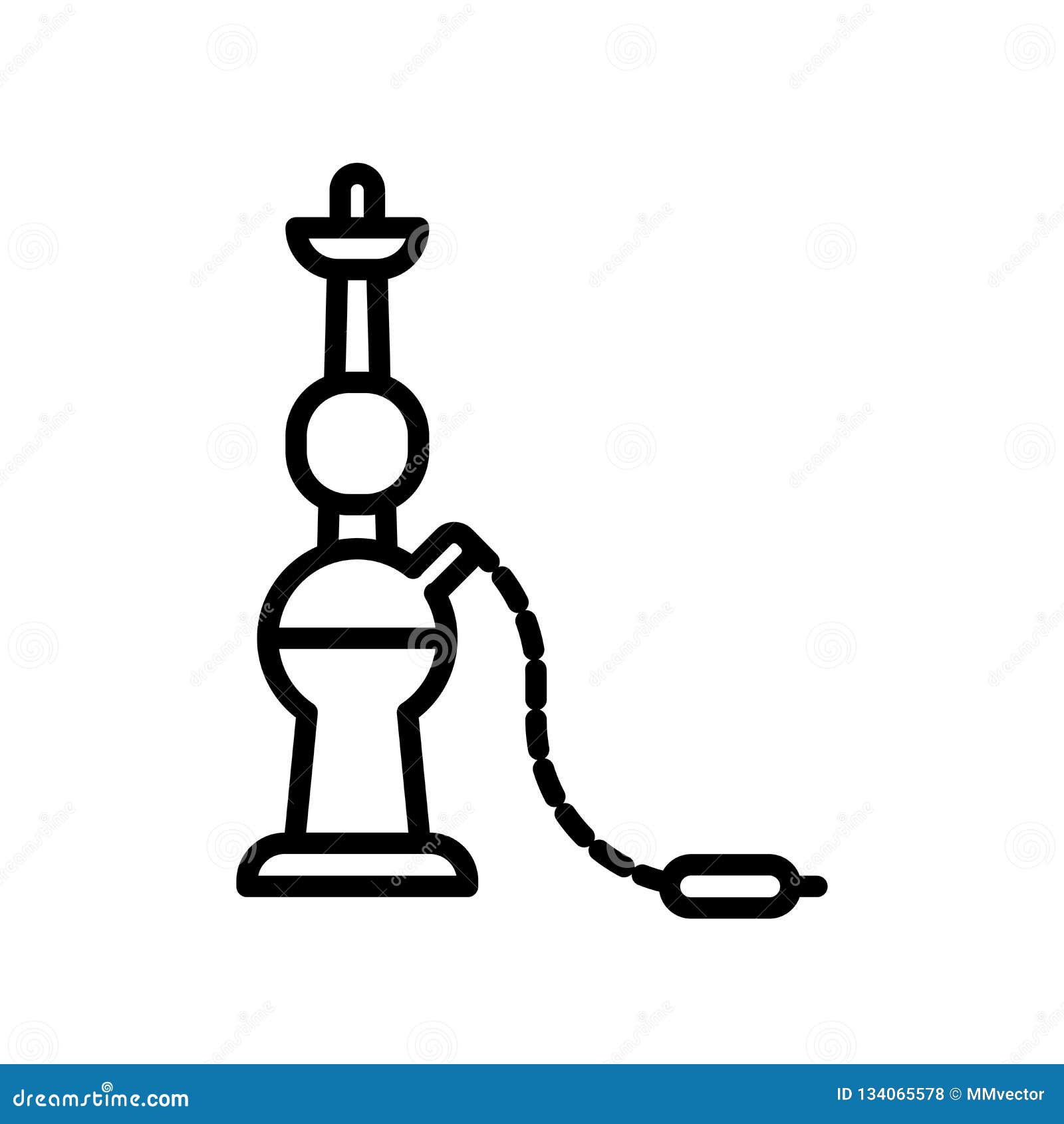 Hookah Icon Vector Isolated on White Background, Hookah Sign Stock ...