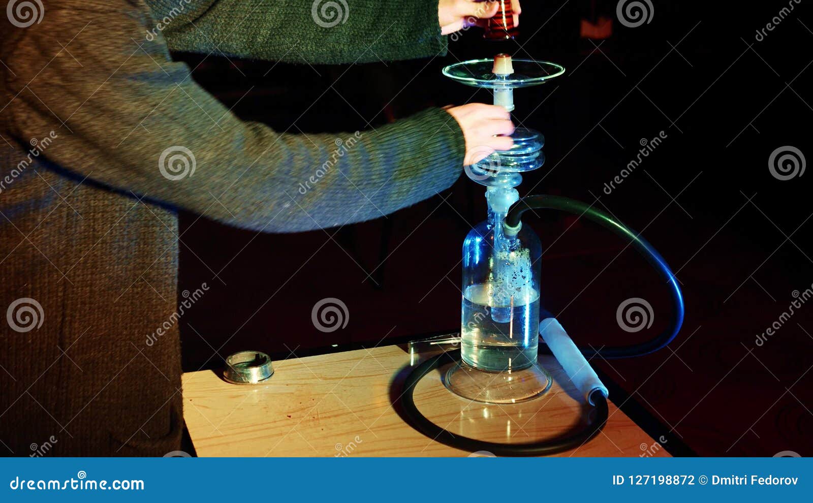 Hookah Master Prepares Hookah. Stock Footage - Video of leisure ...