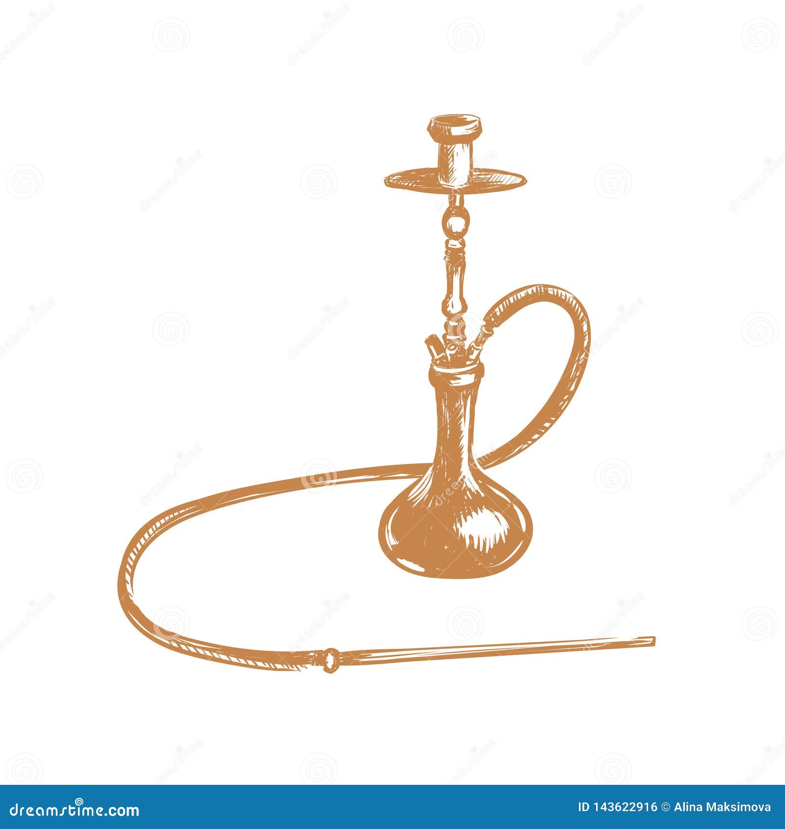 Hookah Vector Illustration. Stock Vector - Illustration of design, icon ...