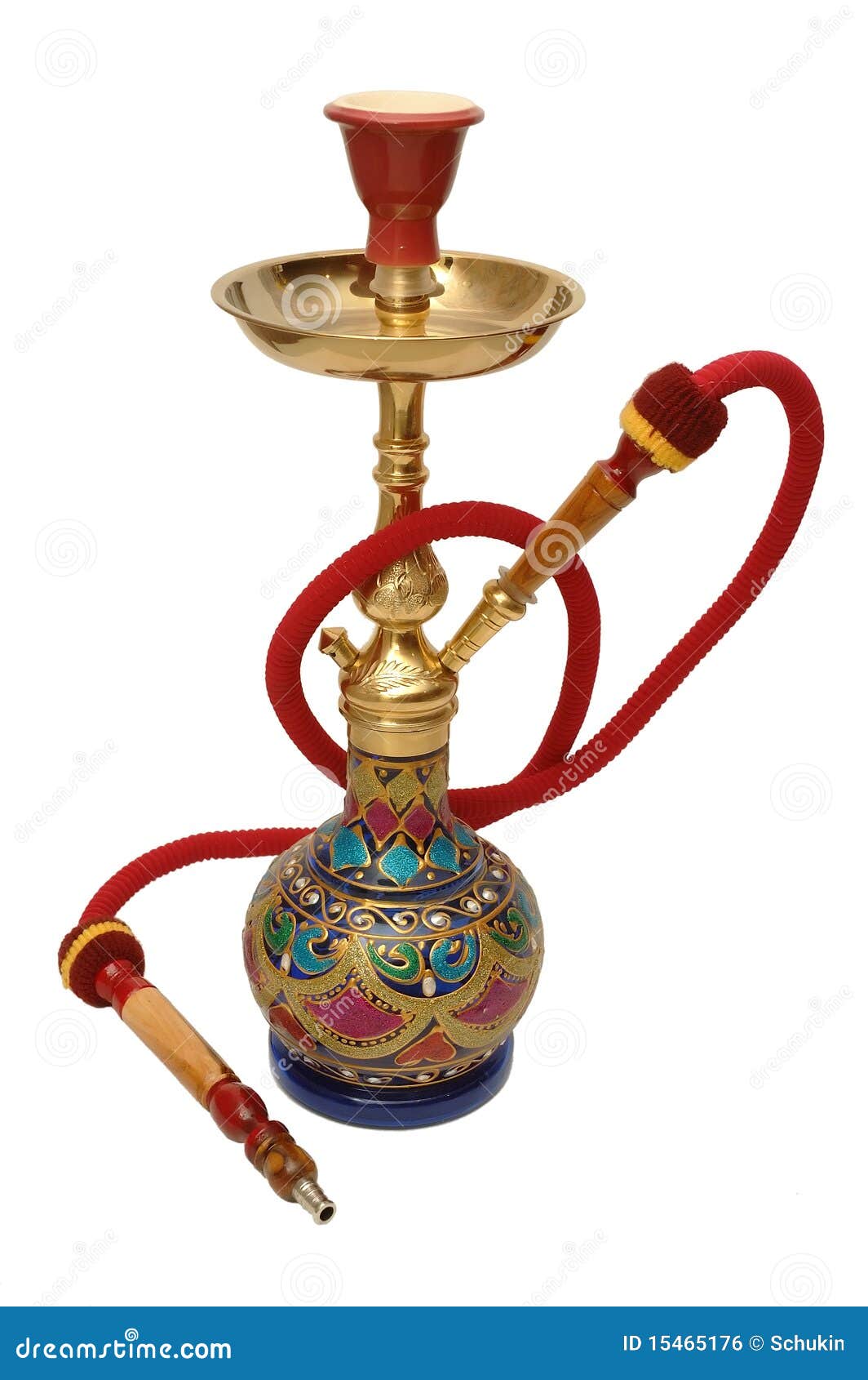 Hookah on a White Background Stock Photo - Image of traditional, glass ...