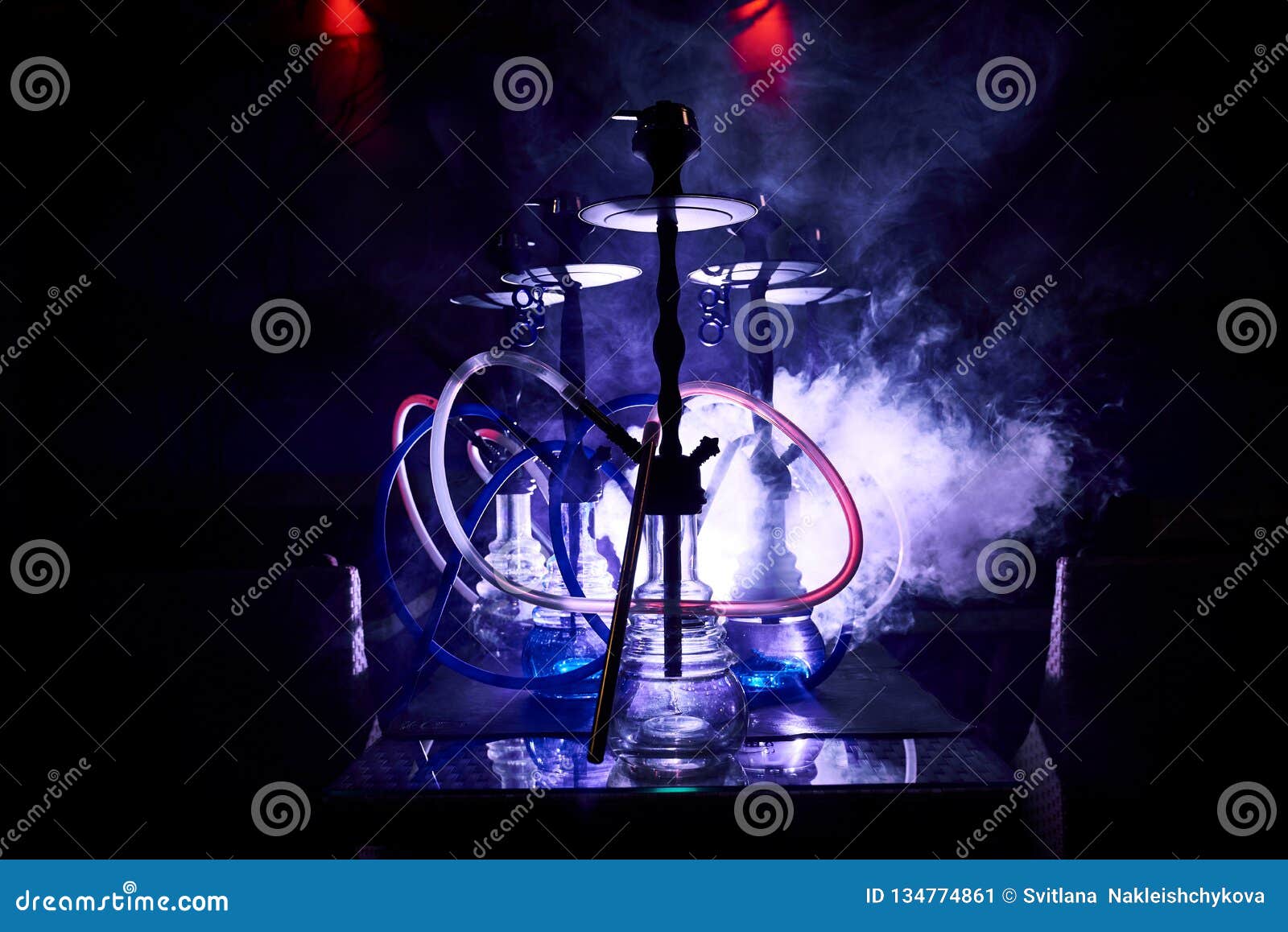 The Smoke from the Hookah, Objects in the Smoke Stock Image - Image of ...