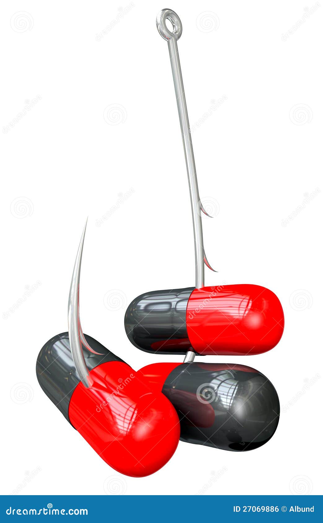 Hooked on Drug Addiction stock illustration. Illustration of barbs ...