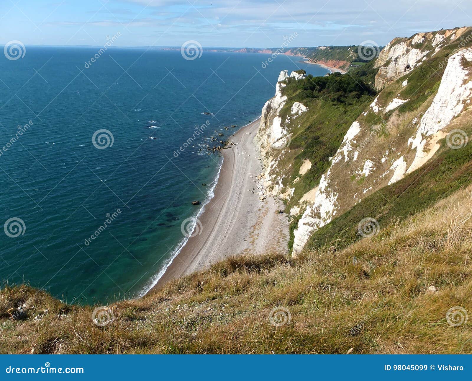 Hooken Strand, Devon, England Fotografering för Bildbyråer - Bild av ...
