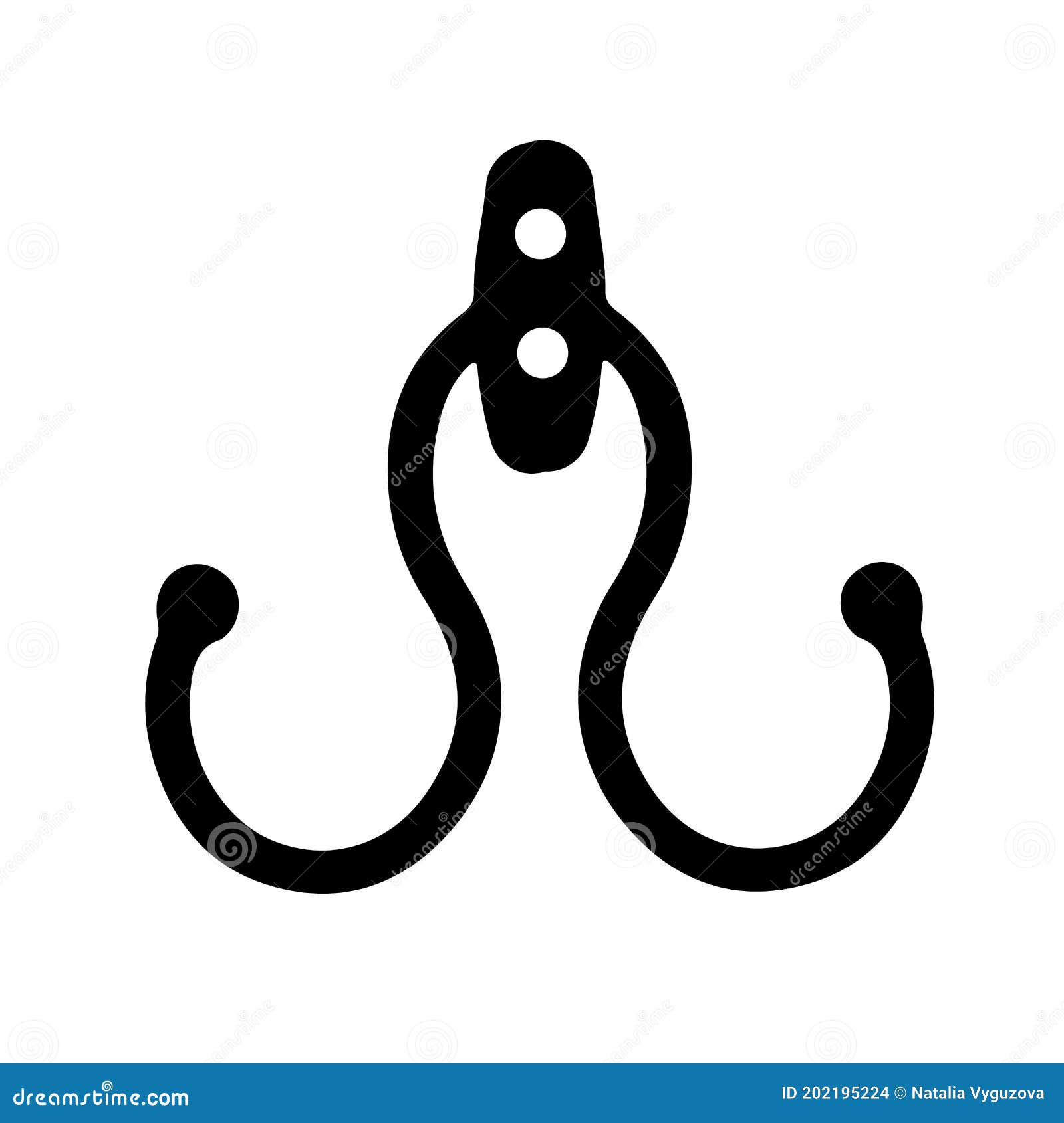 Hooks-hangers for Clothes. Vector Image Stock Vector - Illustration of ...