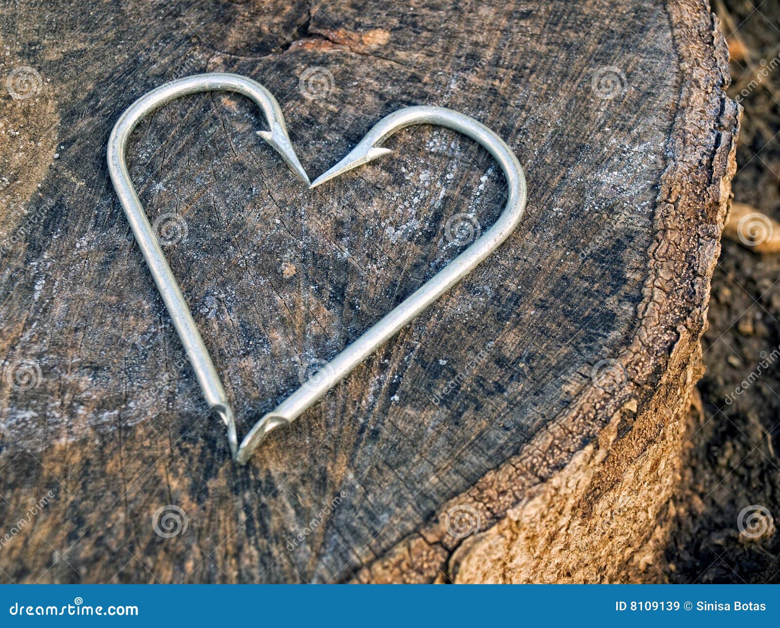 Hooks heart stock image. Image of grunge, love, hobby - 8109139