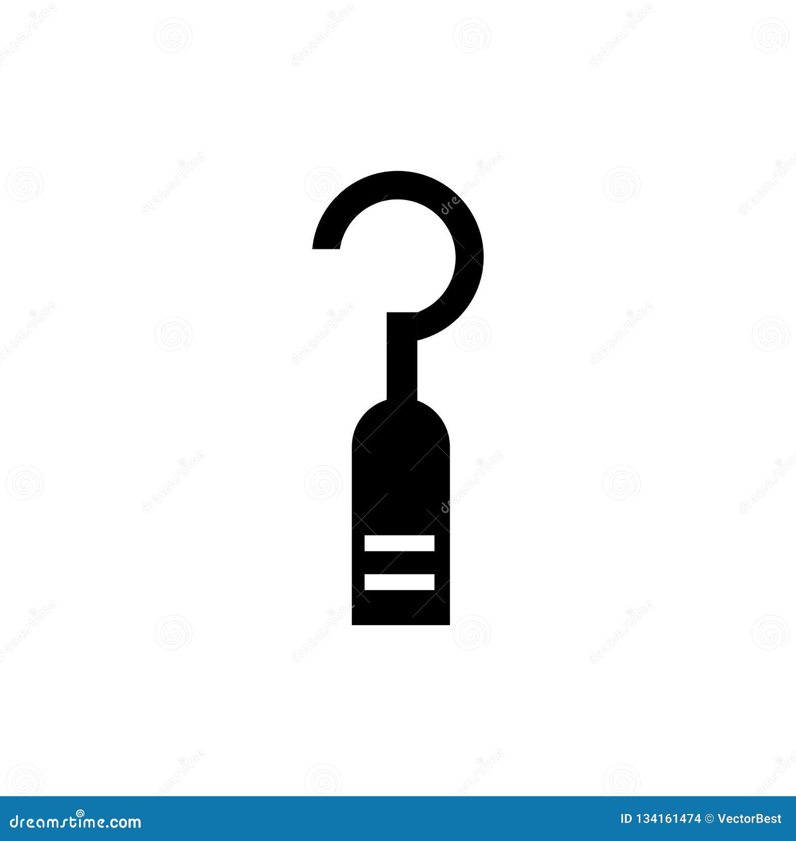 Hooks Icon Vector Sign and Symbol Isolated on White Background, Hooks ...