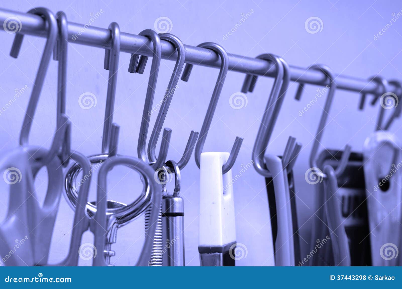 Hooks in the kitchen stock photo. Image of hooks, detail - 37443298