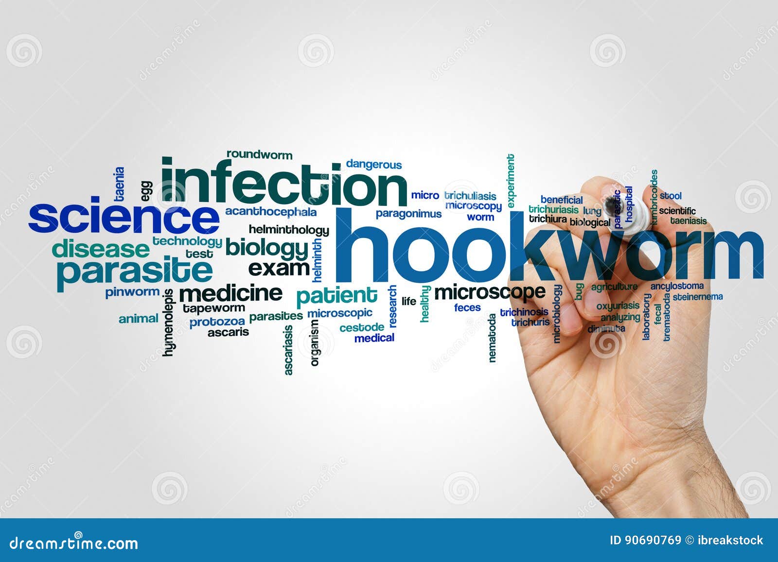 Hookworm word cloud stock image. Image of cestode, roundworm - 90690769