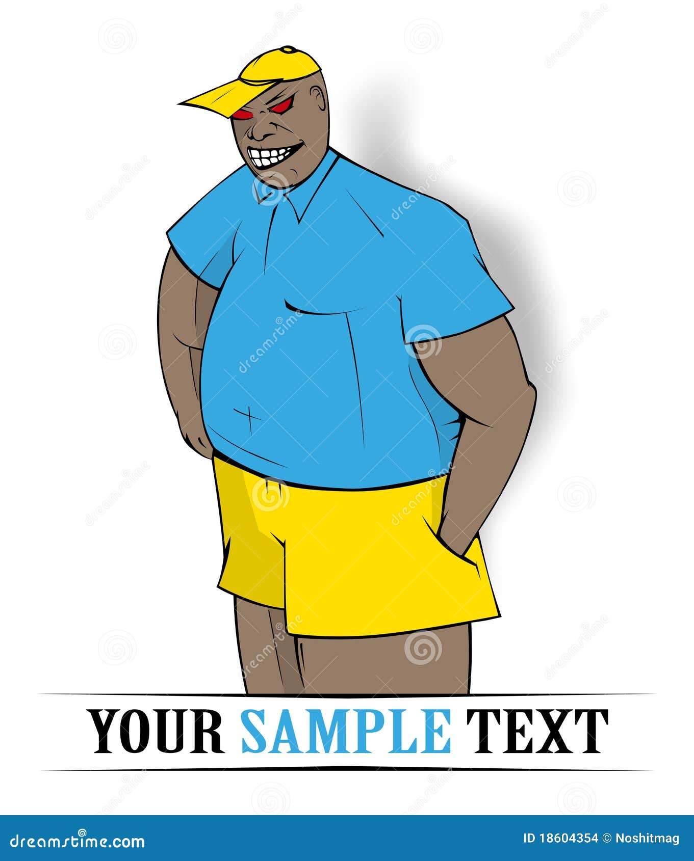 Hooligan boy color stock vector. Illustration of cruel - 18604354