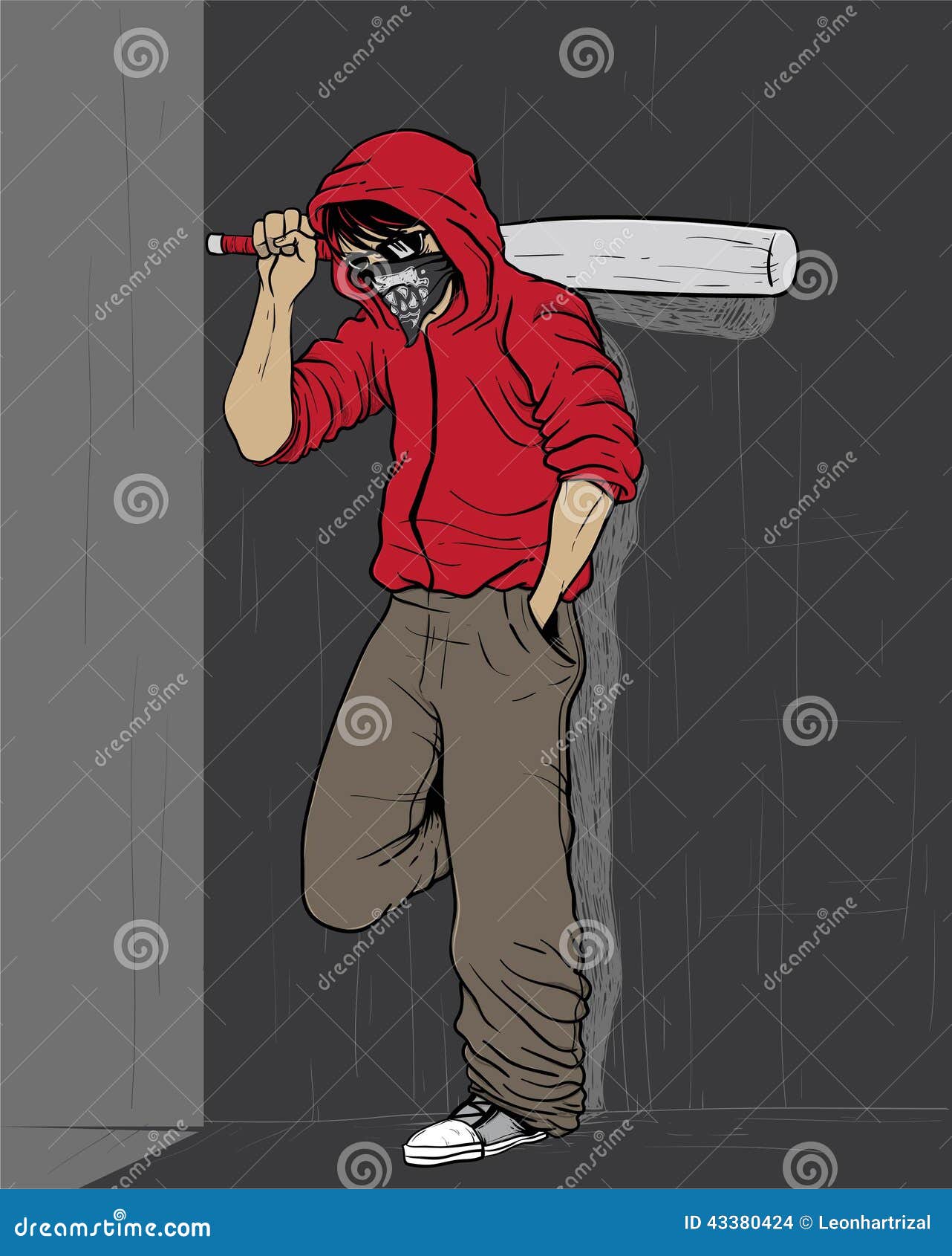 Hooligan stock vector. Illustration of riot, supporter - 43380424