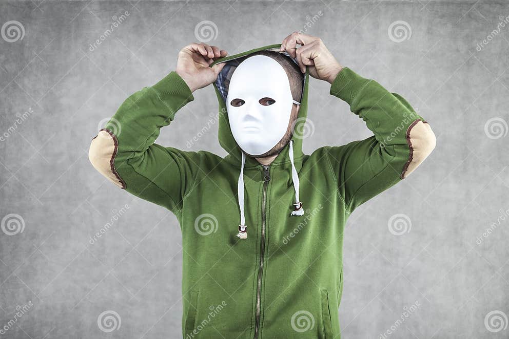 Hooligan in the mask stock photo. Image of hood, impact - 40709734