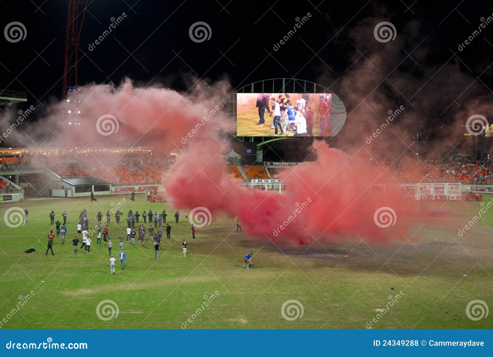 Hooligans Riot Football editorial stock photo. Image of entertainment ...