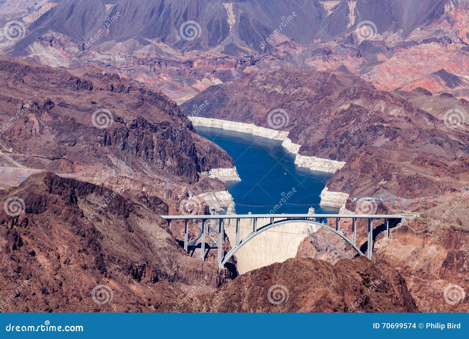 HOOVER DAM, ARIZONA/NEVADA - AUGUST 1 : View of the Hoover Dam a ...