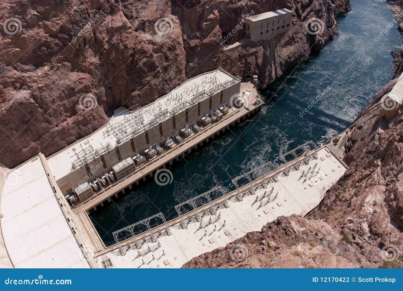 Hoover Dam Base stock photo. Image of reservoir, hydro - 12170422