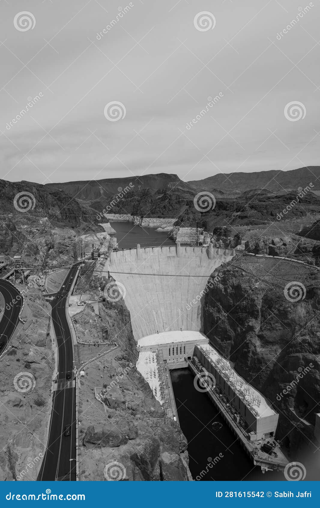Hoover Dam at the Border of Arizona and Nevada Stock Photo - Image of ...