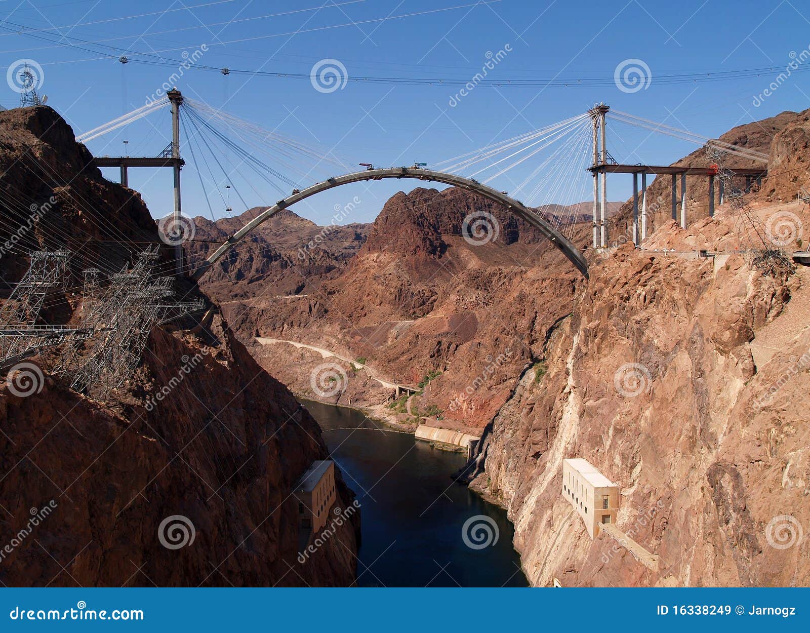 Hoover Dam Bypass Bridge stock image. Image of arizona - 16338249