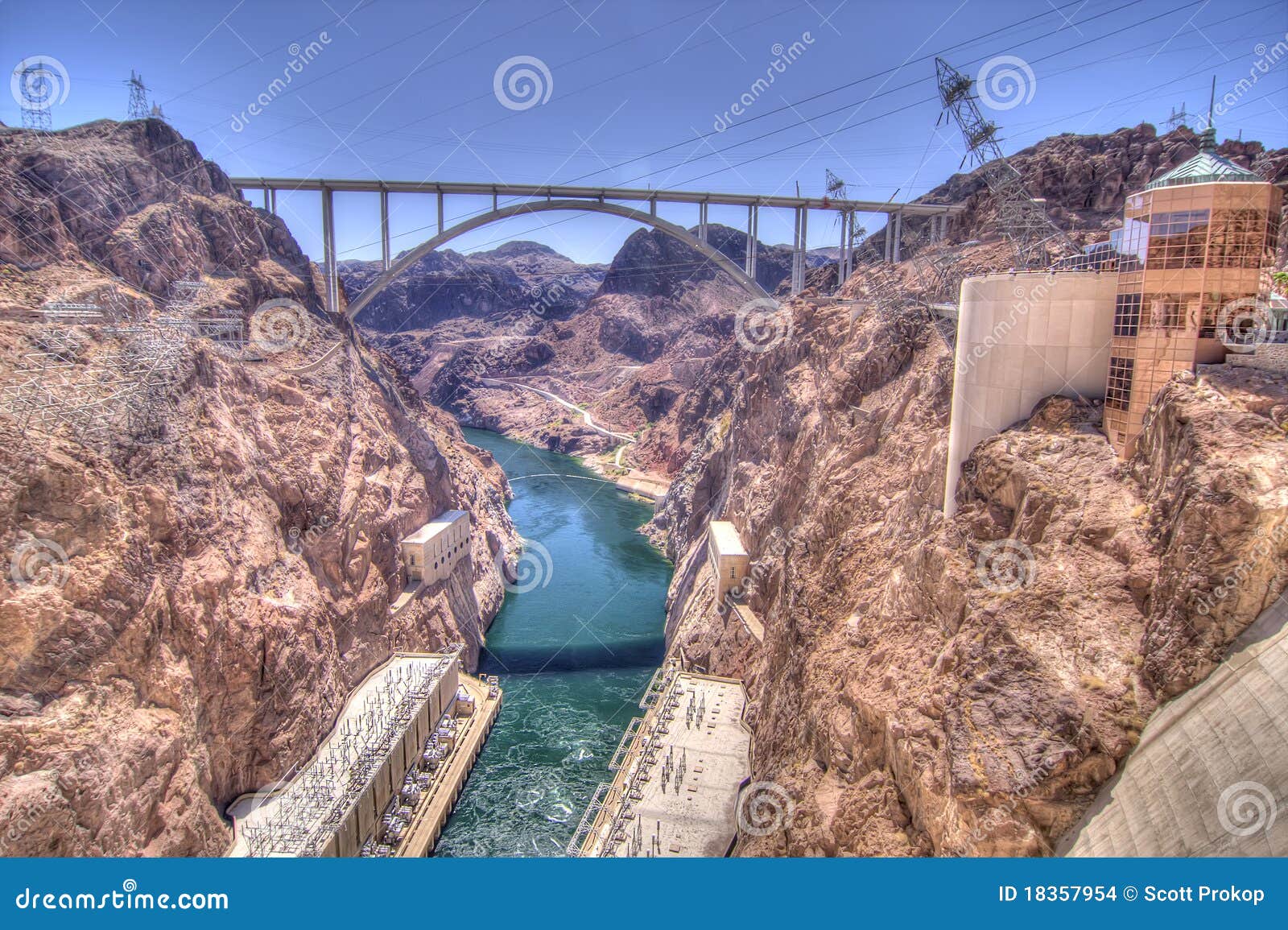 Hoover Dam Bypass Bridge Royalty-Free Stock Photo | CartoonDealer.com ...