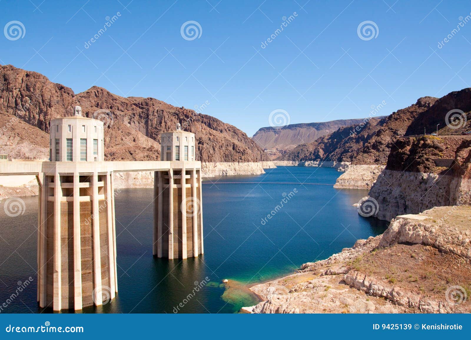 Hoover Dam Intake Tower stock image. Image of arizona - 9425139