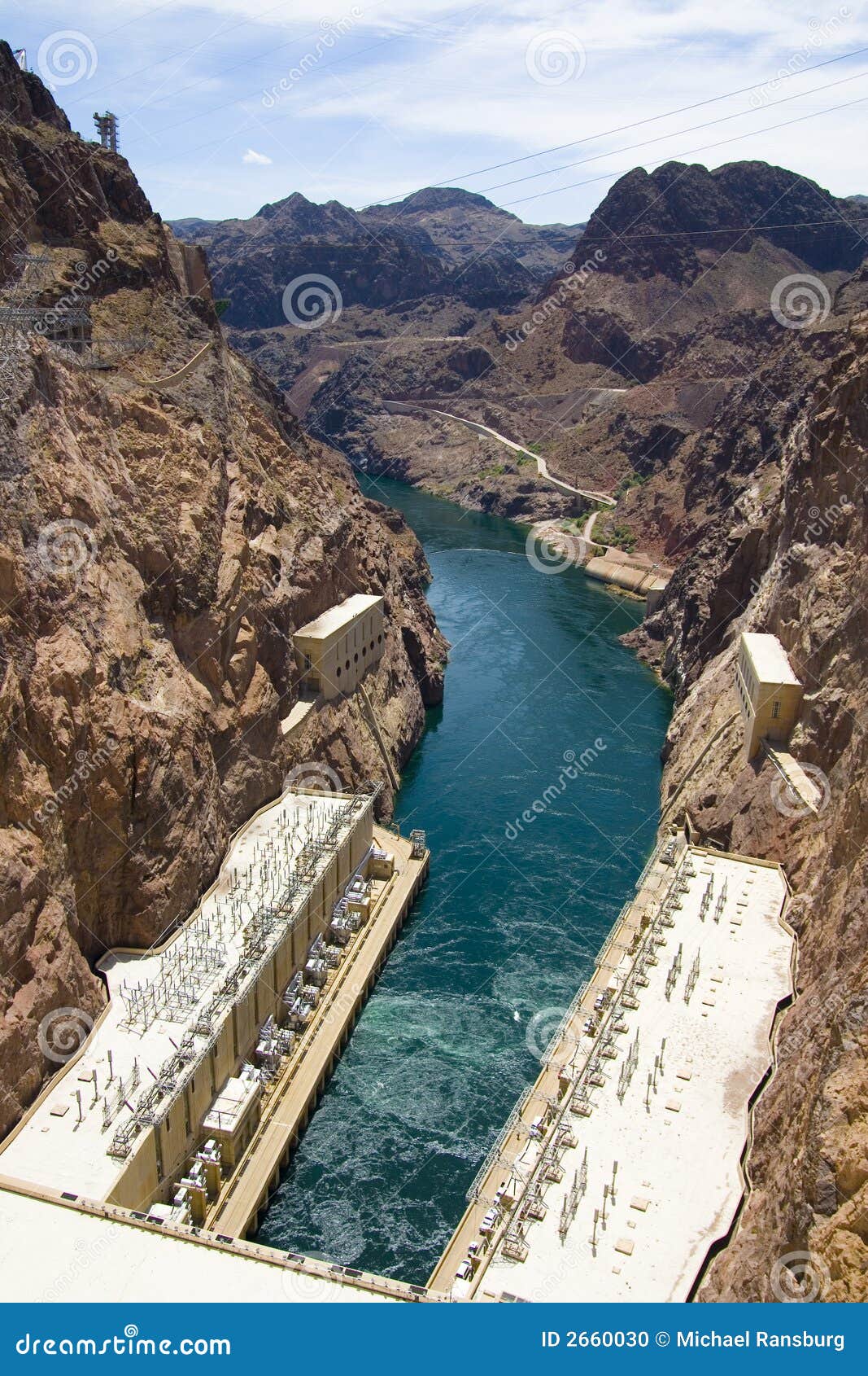 Hoover Dam , Lake Mead And Colorado River Bridge Stock Photography ...