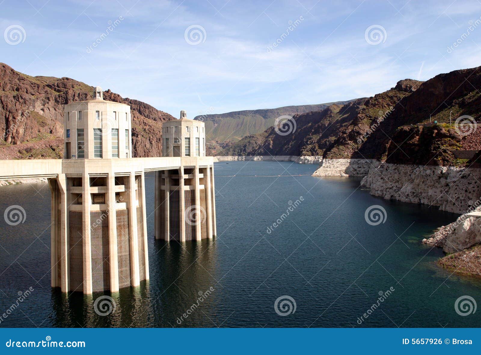 Hoover Dam Perspective stock photo. Image of work, architecture - 5657926