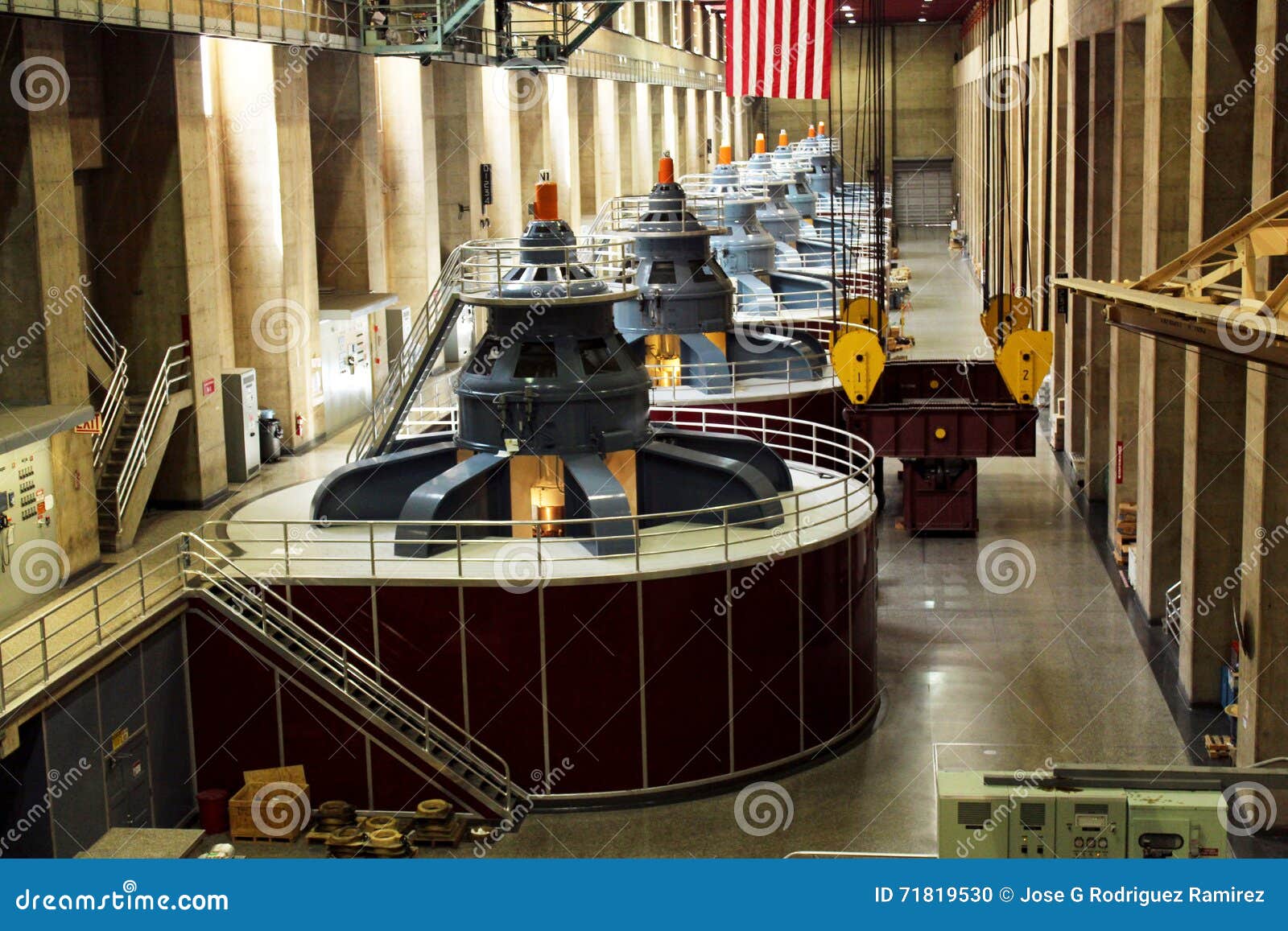 Hoover Dam Power Generators Stock Photo - Image of technology, desert ...