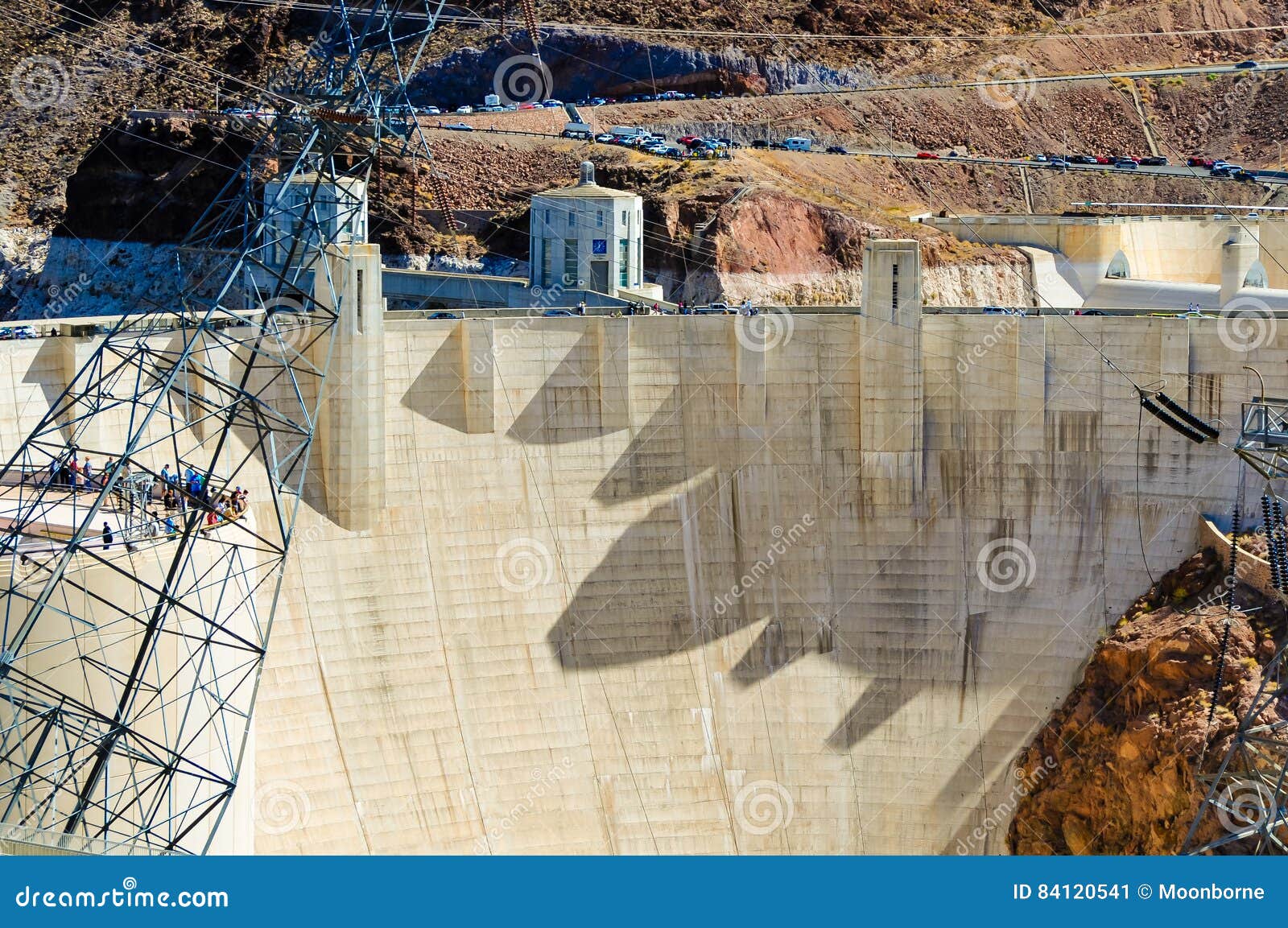 Hoover dam size stock image. Image of exterior, public - 84120541