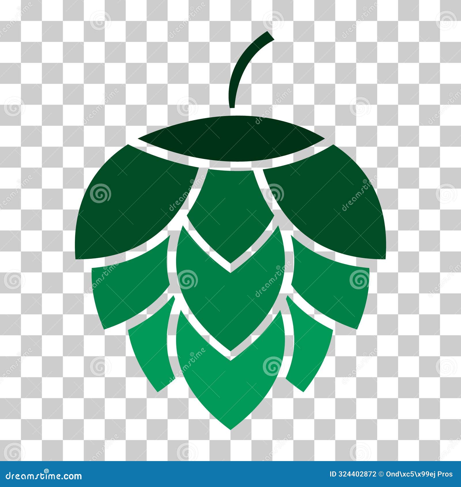 Hop Icon Beer Cone Leaf Sign,pub Herb Design, Nature Seed Vector ...