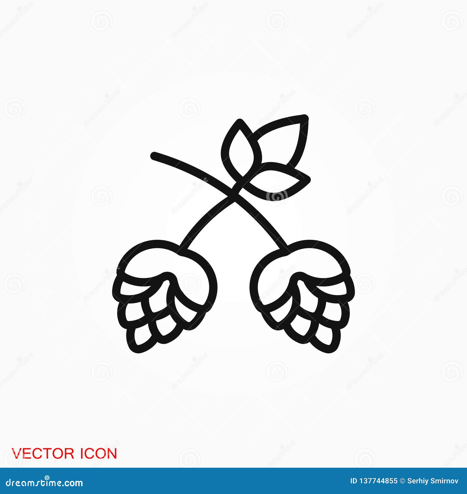 Hop Icon Logo, Illustration, Vector Sign Symbol for Design Stock ...