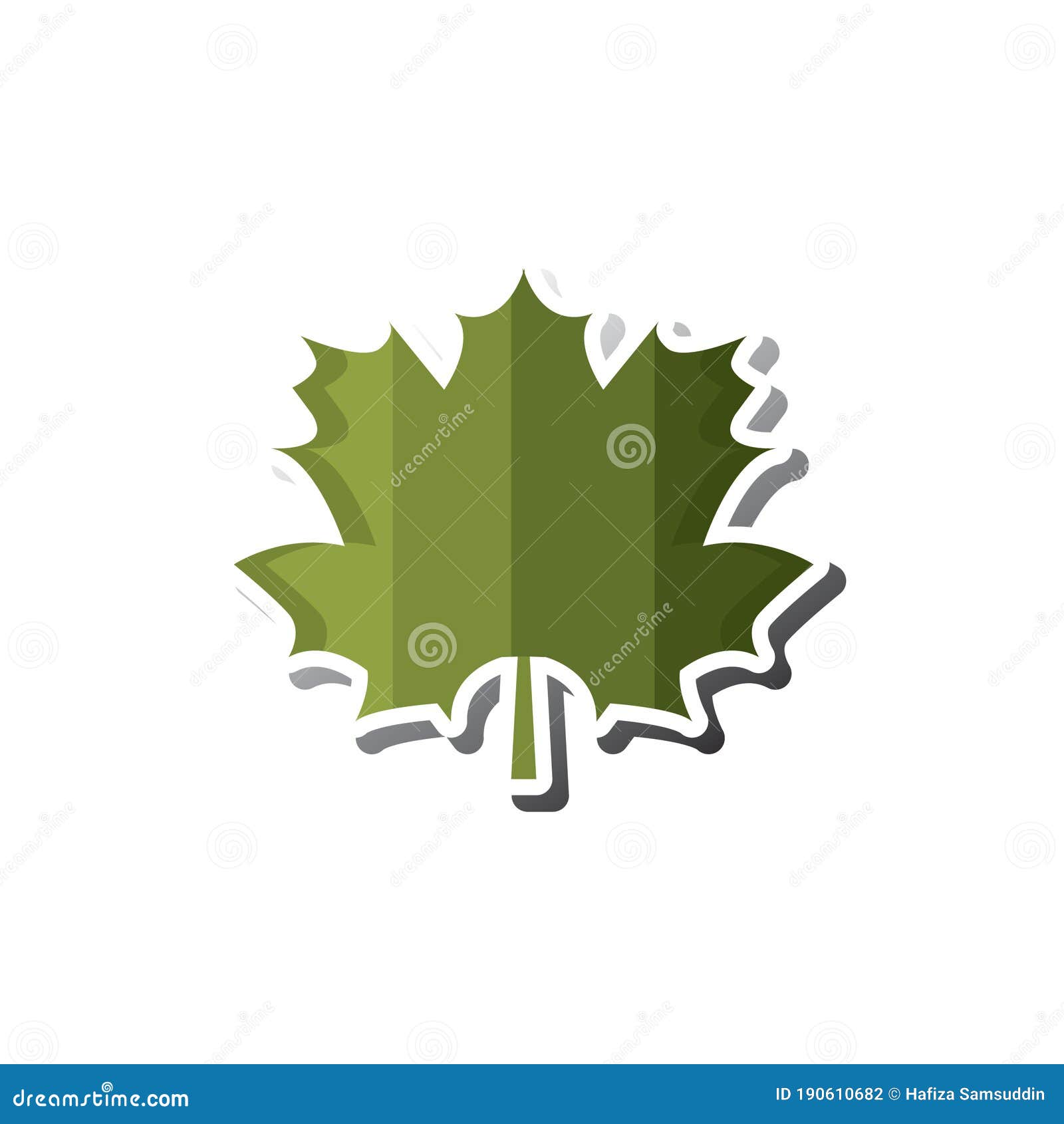 Hop Leaf. Vector Illustration Decorative Design Stock Vector ...
