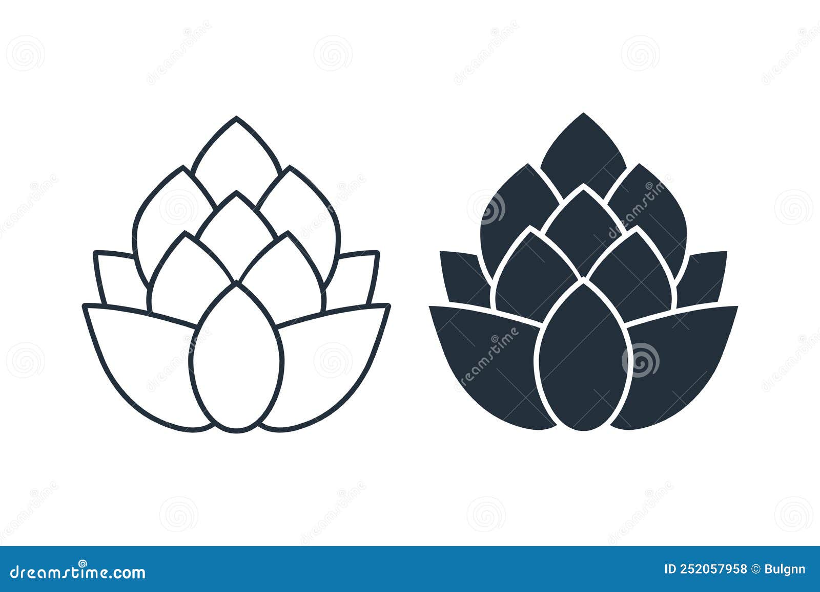 Hop. Simple Icon Set. Flat Style Element for Graphic Design. Vector ...